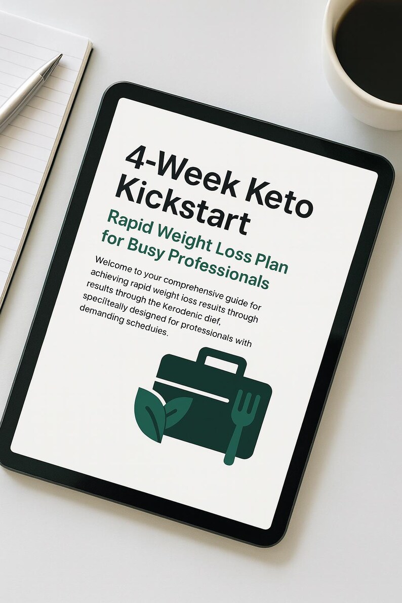 4-week Keto Kickstart for Busy Professionals | Meal Plans, Quick Recipes, Office Snacks, Travel ...