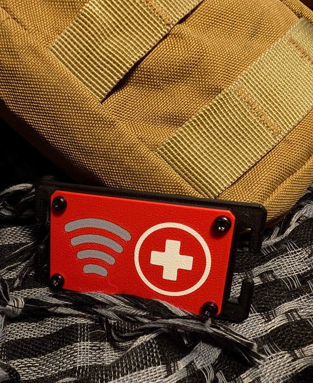 Rewritable NFC Emergency Tag – MOLLE and Backpack Strap Compatible ...