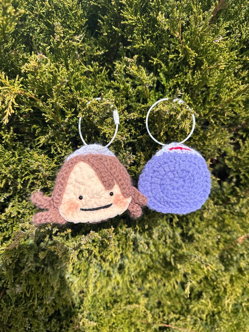 Custom Crochet Pokopia Ditto Trainer Charm, Personalized Amigurumi ...