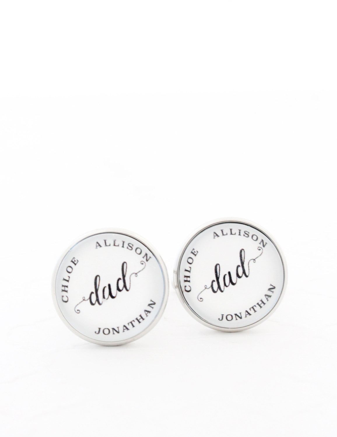 Personalized Cufflinks, Dad Gift From Daughter, Gift From Son, Dad ...