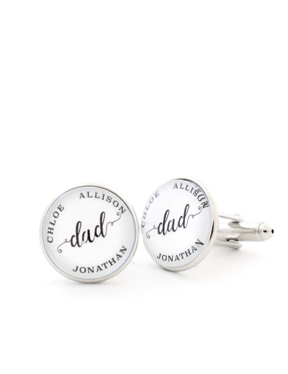 Personalized Cufflinks, Dad Gift From Daughter, Gift From Son, Dad ...