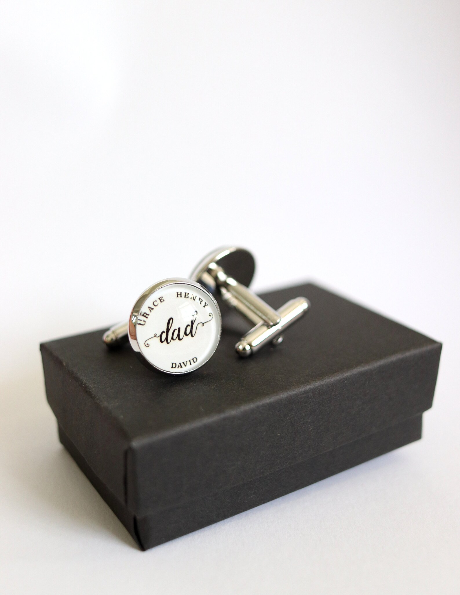 Personalized Cufflinks, Dad Gift From Daughter, Gift From Son, Dad ...