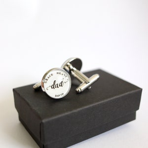 Personalized Cufflinks, Dad Gift From Daughter, Gift From Son, Dad ...