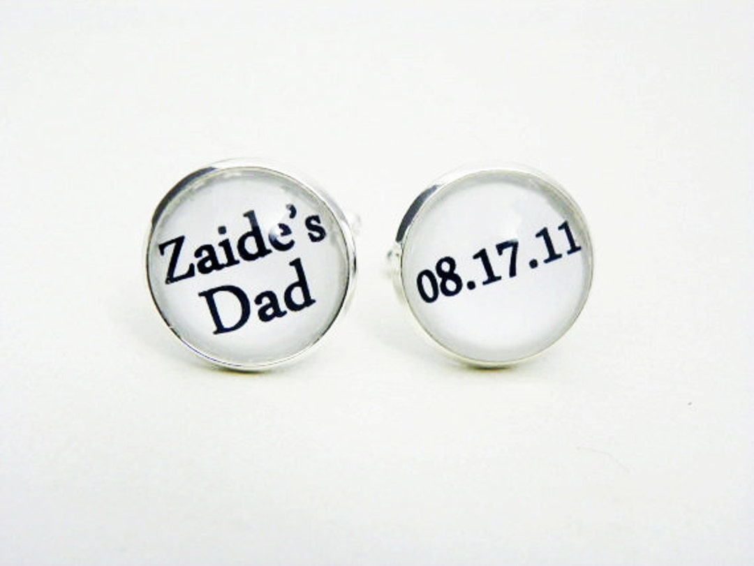 Personalized Cufflinks, Dad Cufflinks, First Time Fathers Day Gift From ...