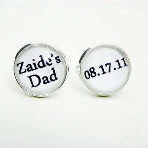 Personalized Cufflinks, Dad Cufflinks, First Time Fathers Day Gift From ...