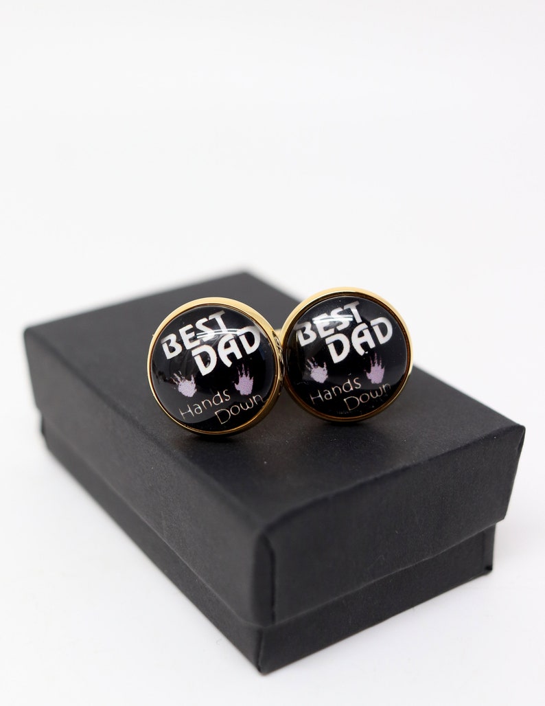 Best Dad Cuff Links, Gold Tone Cufflinks for Dad, Son to Father Gift ...