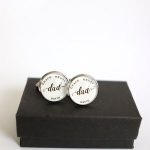 Personalized Cufflinks, Dad Gift From Daughter, Gift From Son, Dad ...