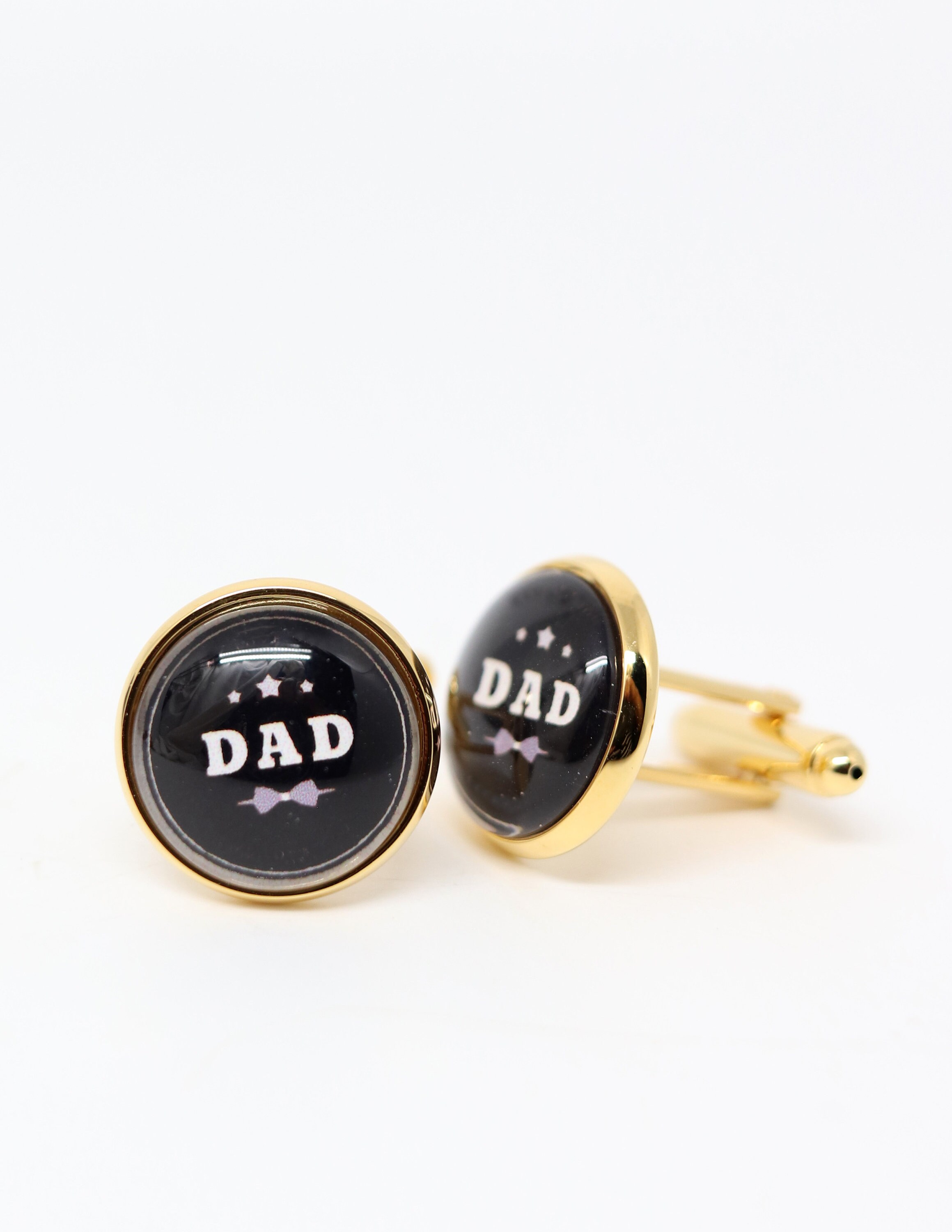Gold Dad Cuff Links, Gold Tone Cufflinks for Dad, Son to Father Gift ...