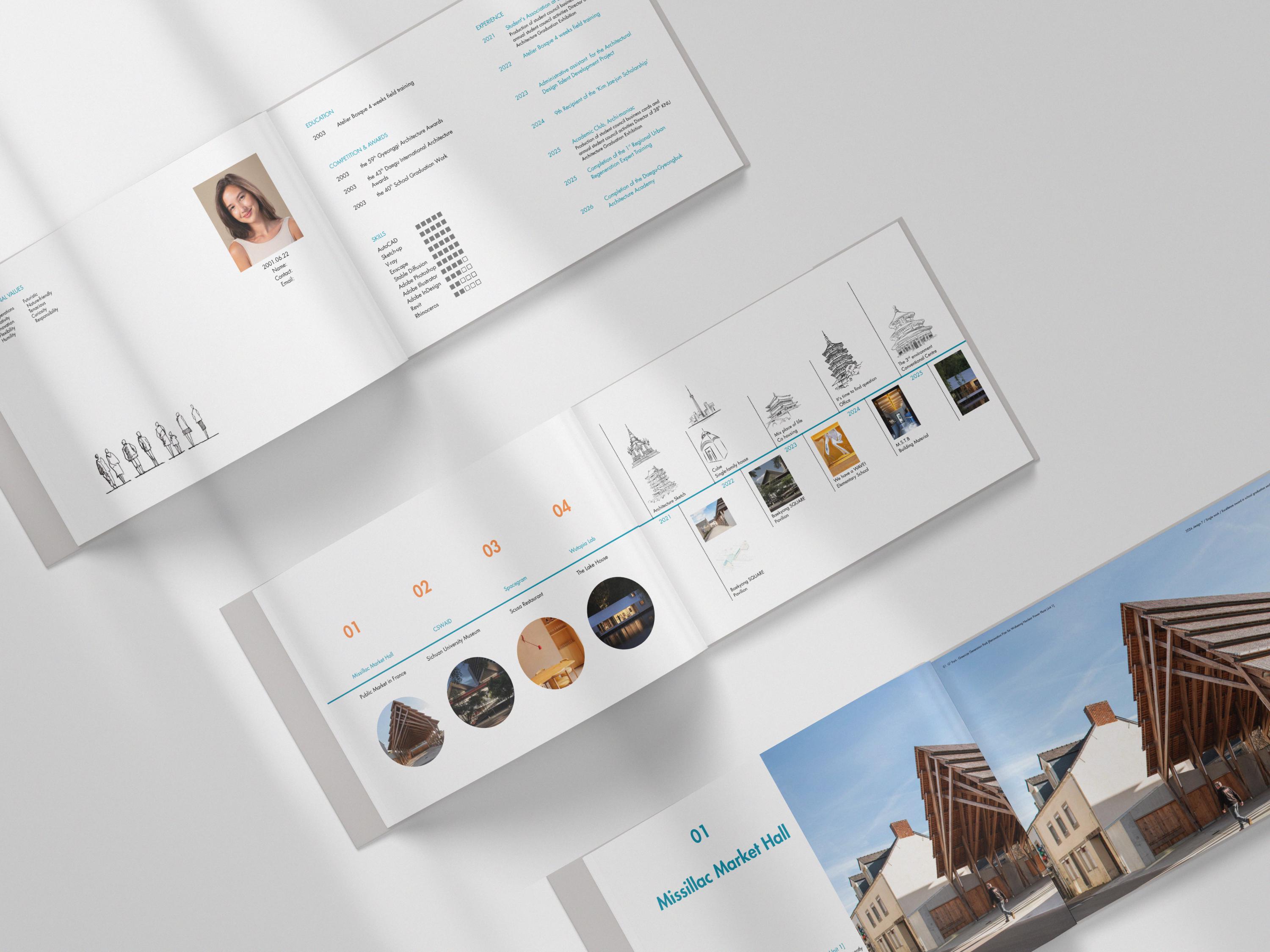 Professional Architecture Portfolio Template | Canva Brochure Layout ...