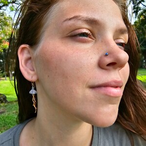 Opihi Shell Earrings, Hawaiian Shell Dangle Earrings, Jellyfish ...