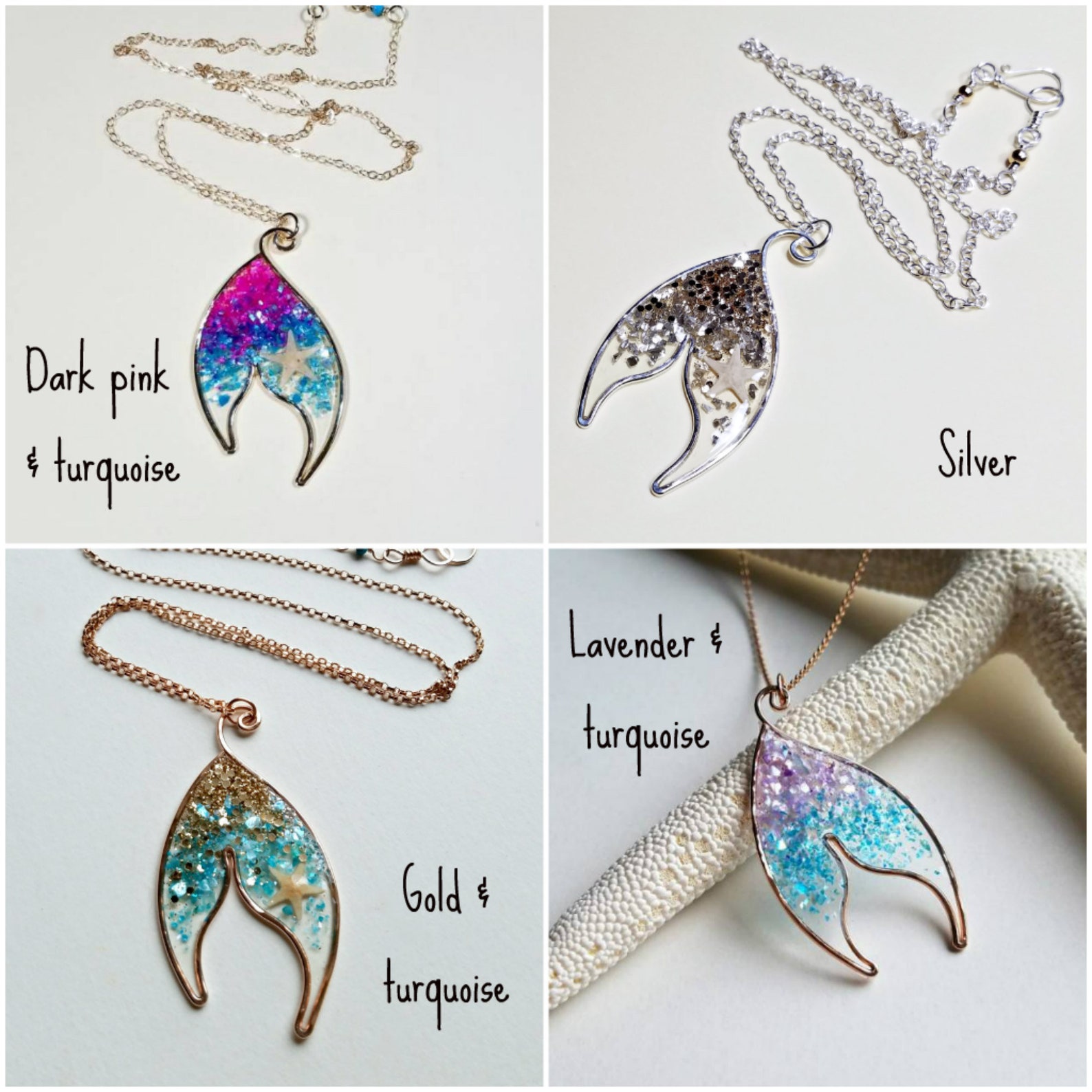 GOLD FILLED Gold Mermaid Necklace Mermaid Tail Necklace - Etsy