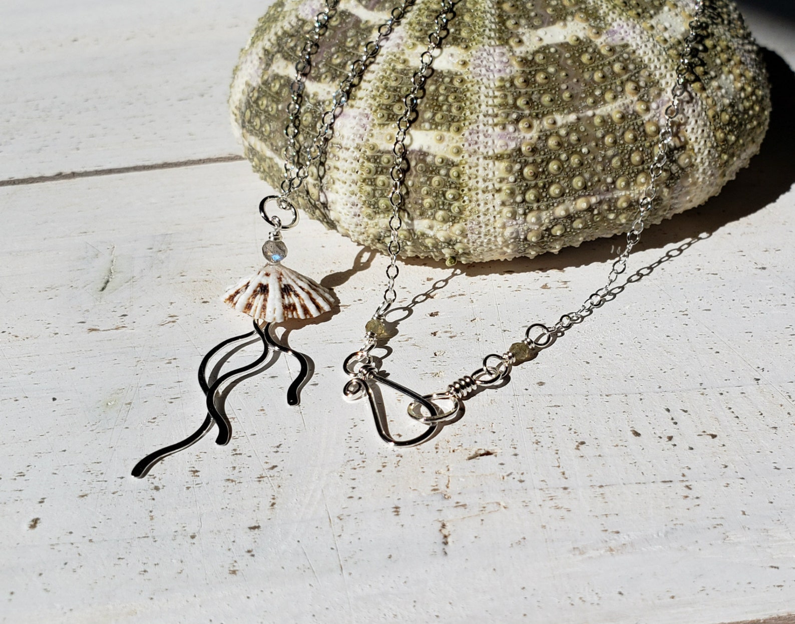 Jellyfish Necklace Opihi Shell Necklace Hawaiian Shell | Etsy