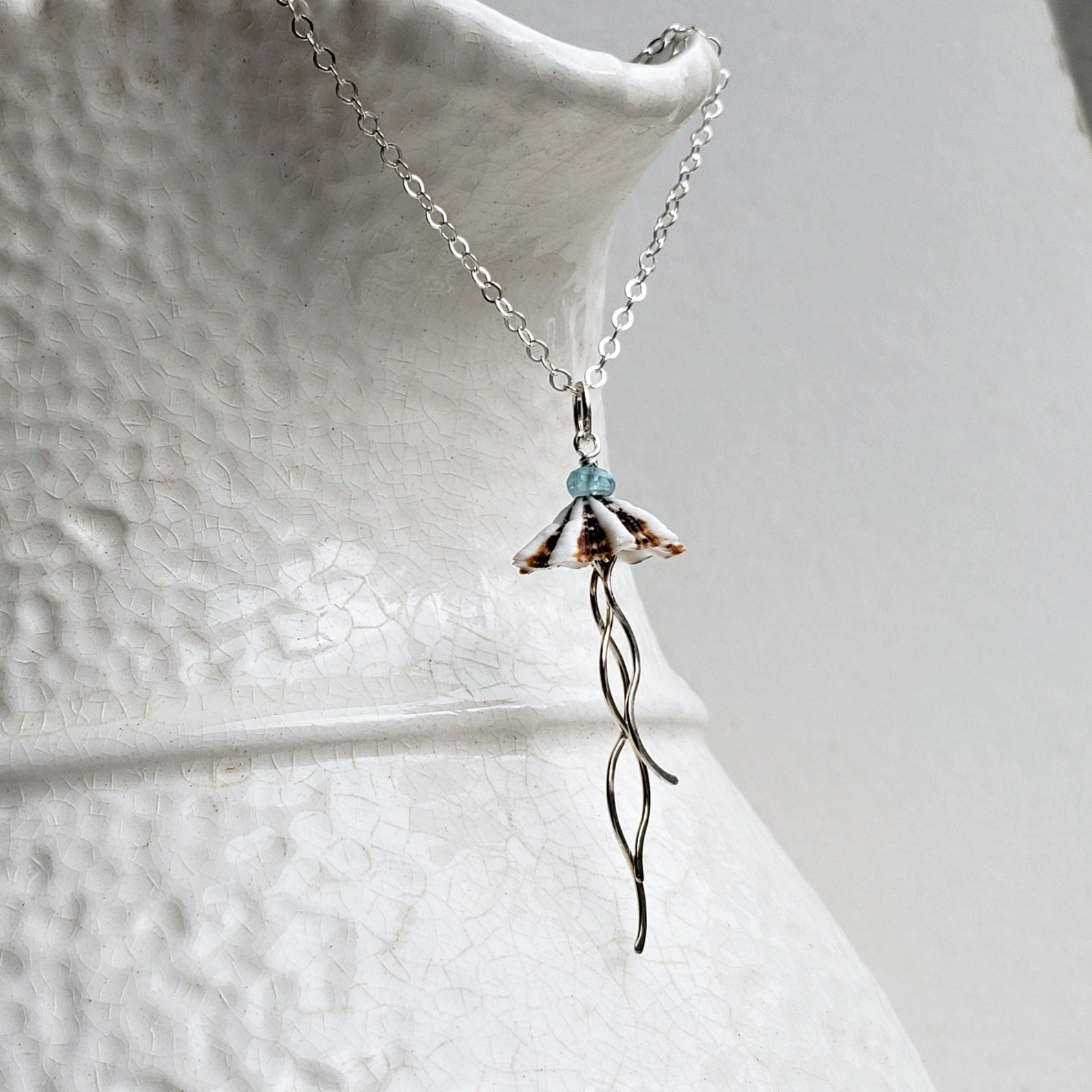 Jellyfish Necklace Opihi Shell Necklace Hawaiian Shell | Etsy