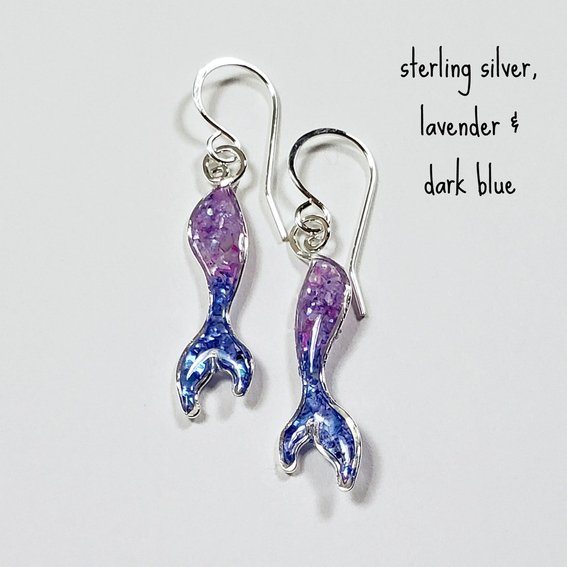 Tiny Mermaid Earrings Mermaid Tail Earrings Small Mermaid | Etsy