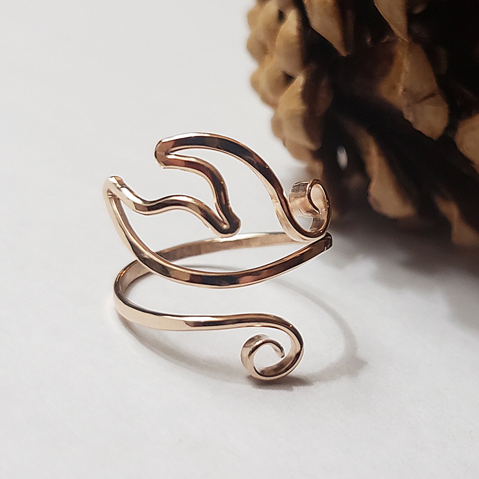 Wire Mermaid Tail Ring Adjustable Mermaid Ring Dolphin Tail - Etsy