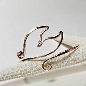 Mermaid Tail Cuff, Hammered Mermaid Tail Bangle, Whale Tail Cuff, Fish ...