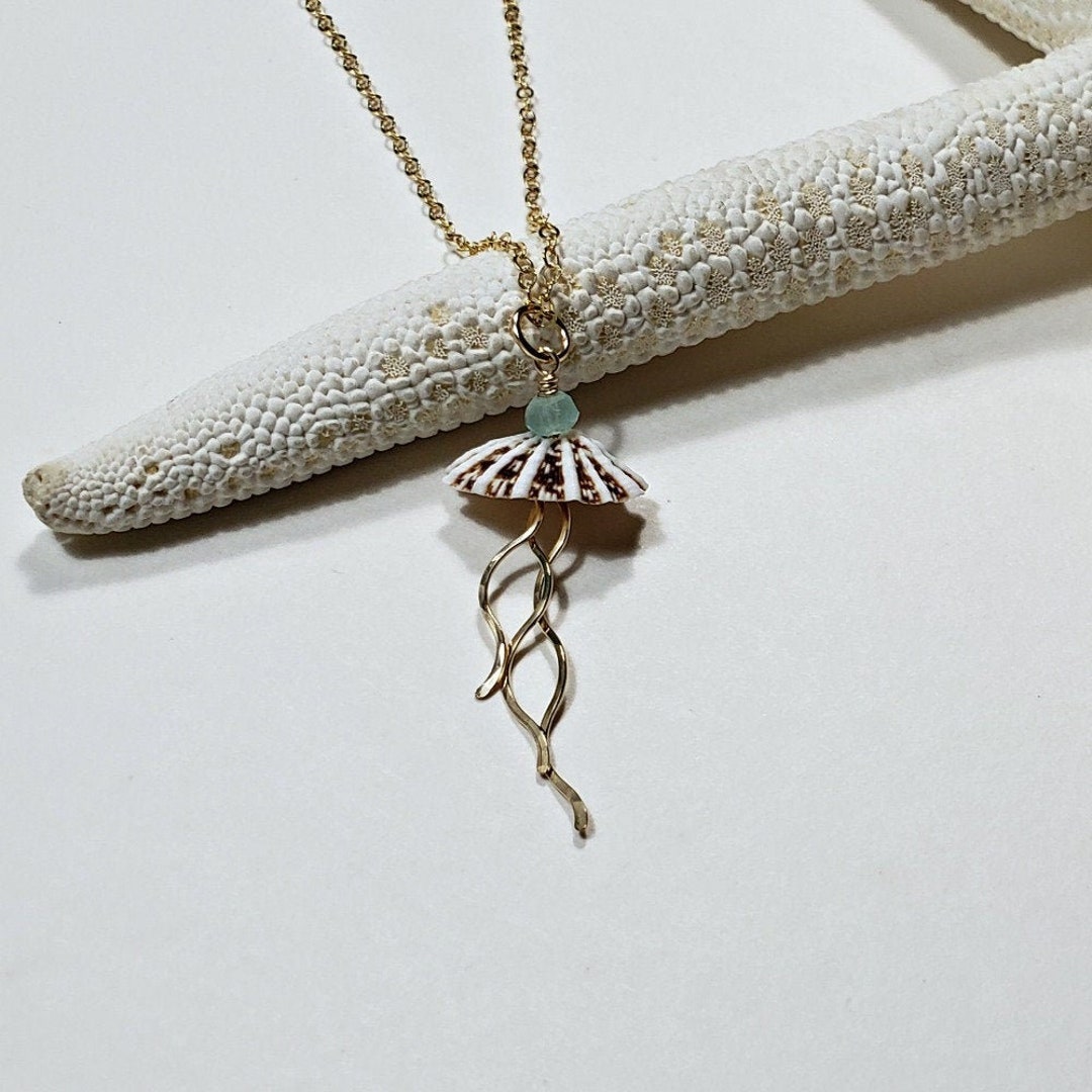 Jellyfish Necklace, Opihi Shell Necklace, Hawaiian Shell Necklace ...