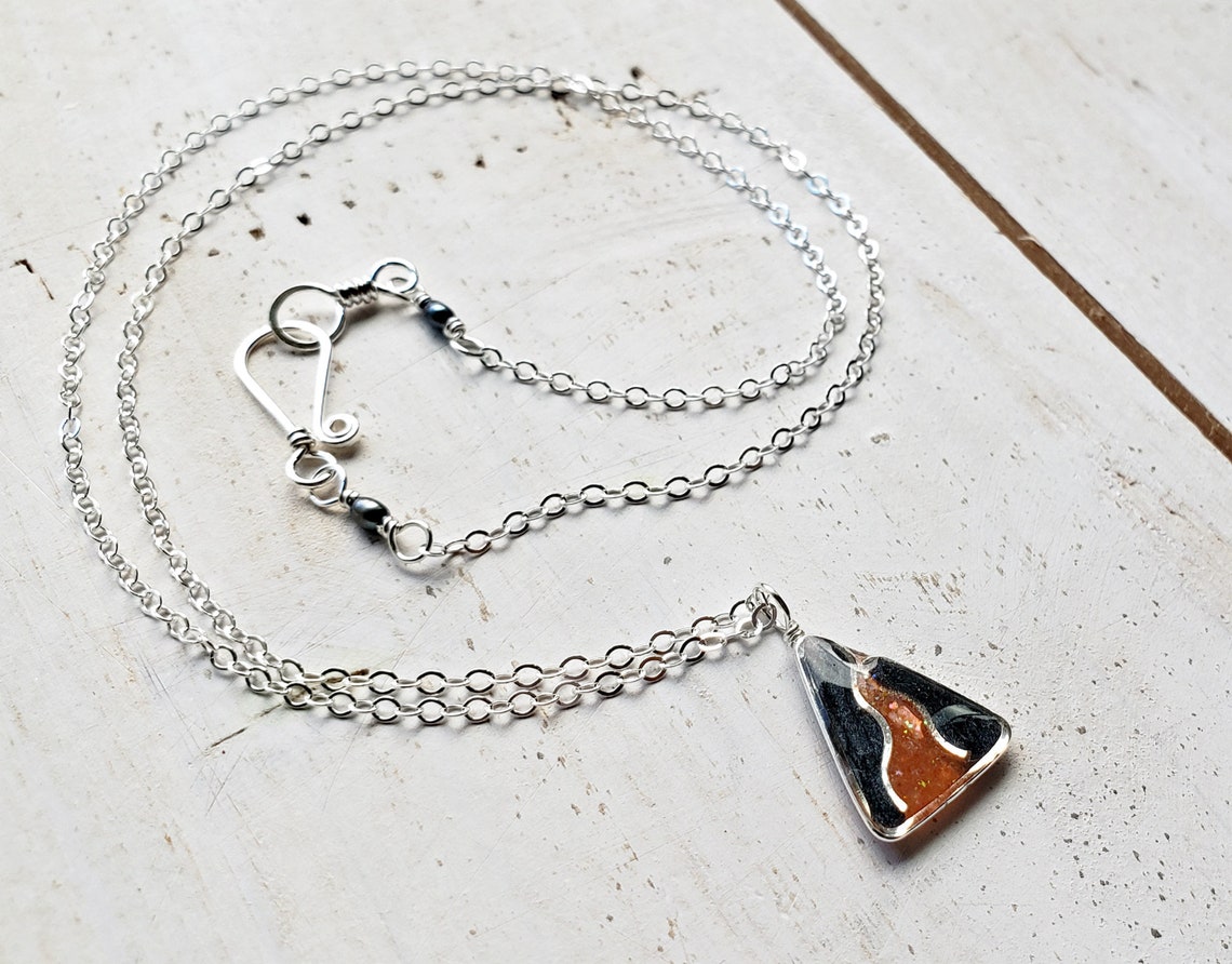 Hawaiian Volcano Necklace, Big Island Necklace, Kilauea Volcano ...