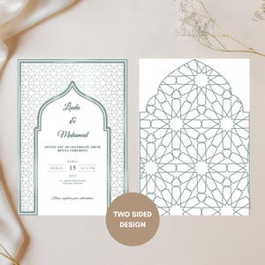 Moroccan Henna Ceremony Invitation: Fes Arch Design (digital Download ...