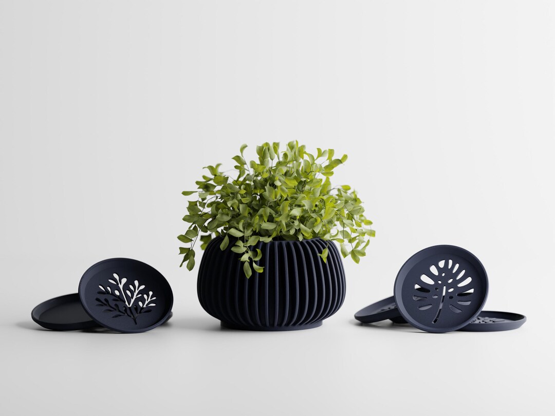 Verdanova Smart Planter With Hidden Drip Tray & Interchangeable Inserts ...