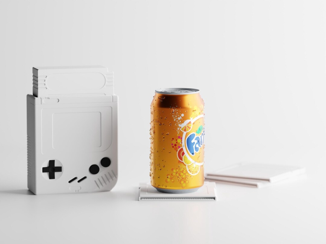 Retro Game Cartridge Coasters: 3D Printed Table Decor, Gamer Gift - Etsy