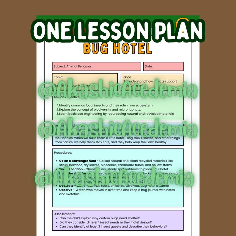 Build a Bug Hotel Printable Activity | Secular Nature Science for ...