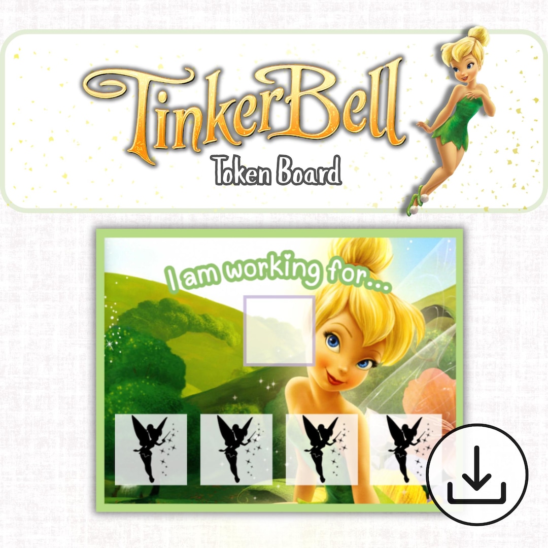 Tinkerbell Token Board for Kids | Fairy Reward Chart | Behavior Management Printable | Magical ...