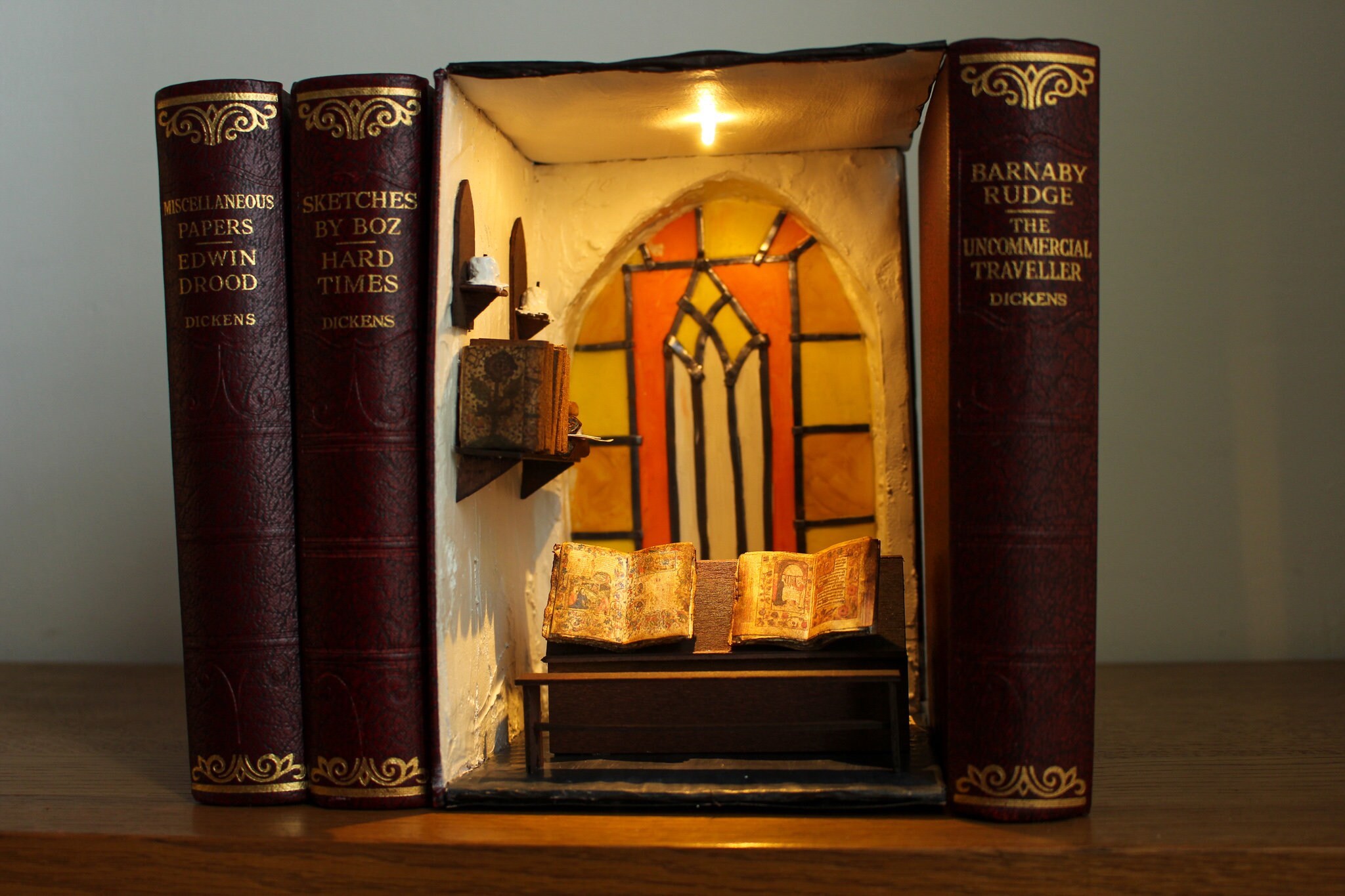 Book Nook Bookend Diorama Bookshelf Art Medieval Library - Etsy UK