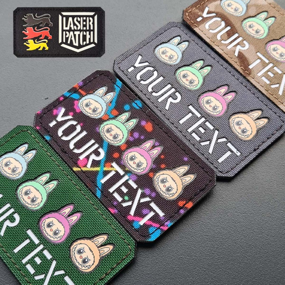 Custom Labubu With Your Text | Funny | Morale | Night Glow | Lasercut ...