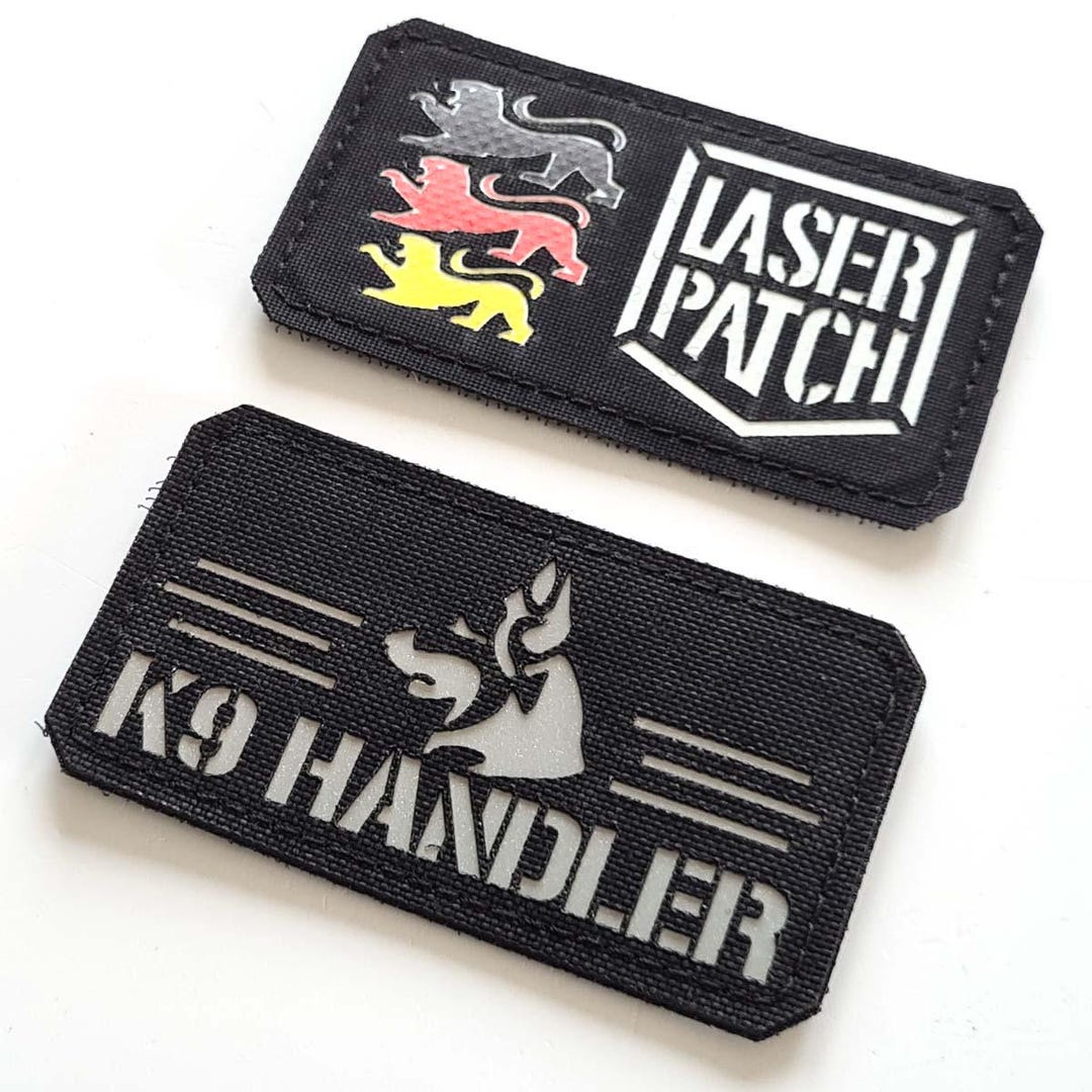 K9 Handlers | 3.5"x2" Lasercut Cordura Custom Dog Patch With Velcro - Etsy