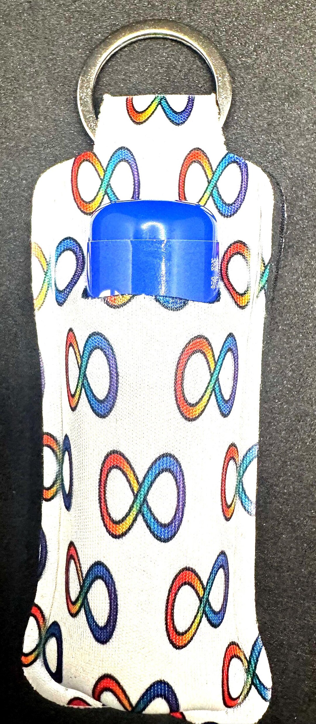 Neurodiversity Infinity Symbol Keychain: Lip Balm Holder, Autism/adhd ...