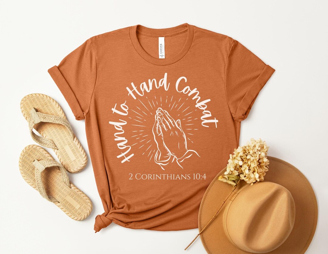 Christian Praying Hands T-shirt: Hand to Hand Combat Tee - Etsy