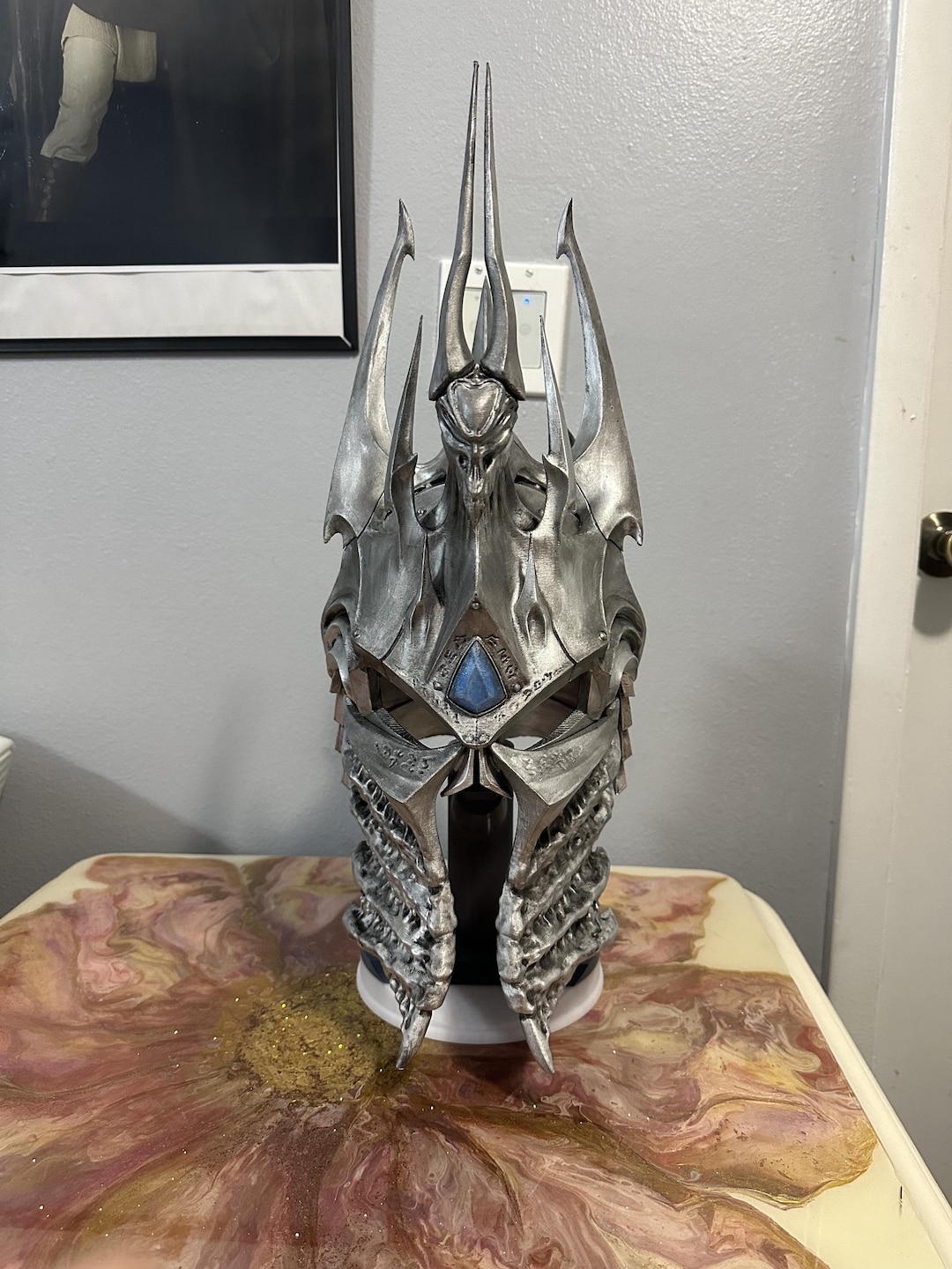 World of Warcraft Lich King Helmet Professionally Painted - Etsy