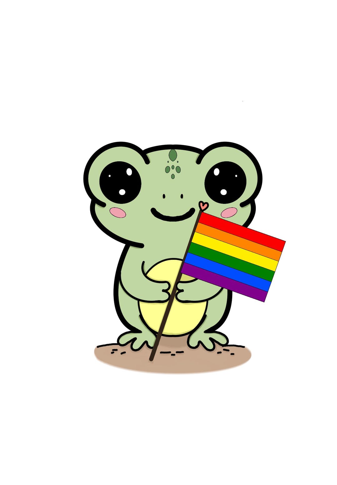 Cute Froggie Pride Stickers - Etsy