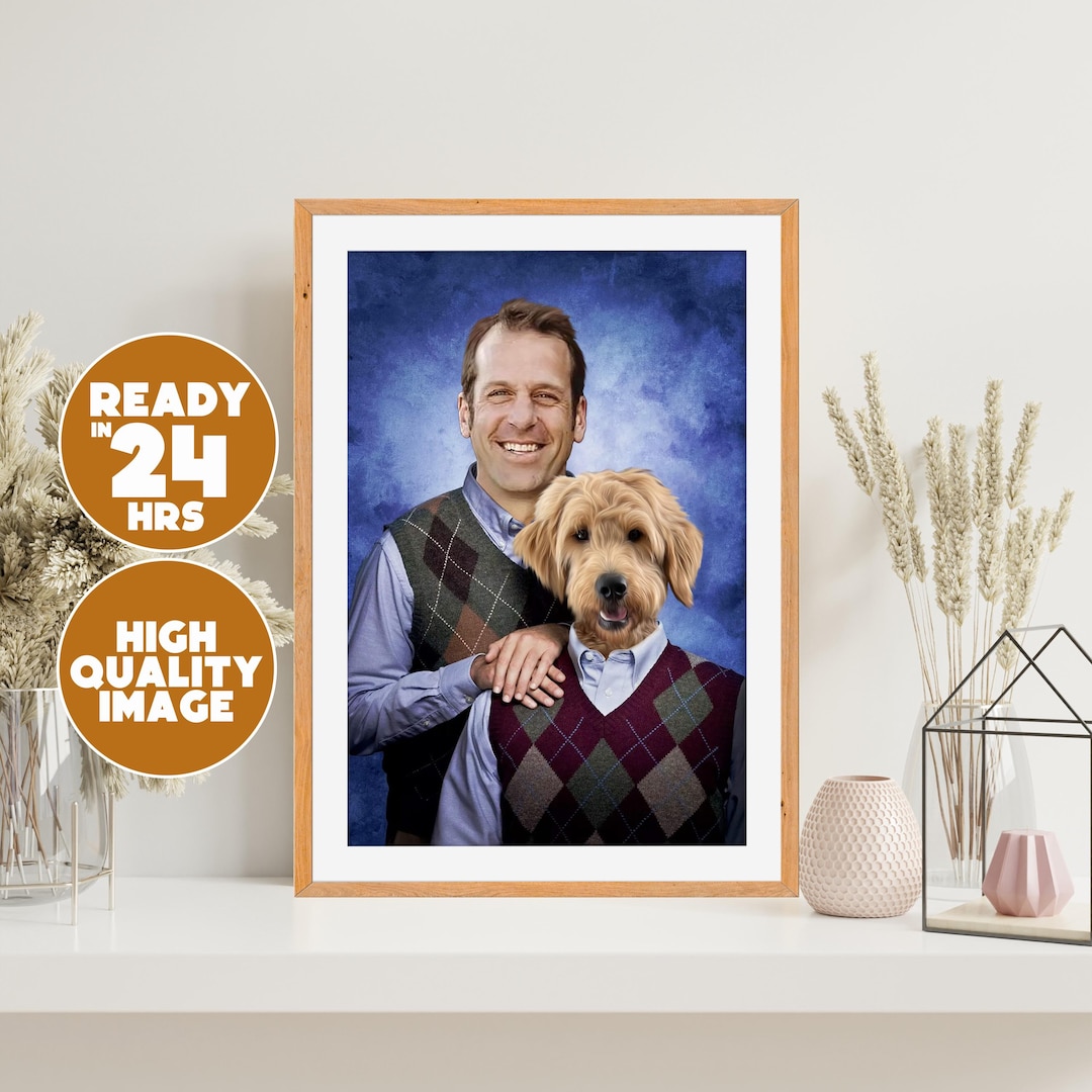 Step Brothers Pet Portrait | Custom Meme Style Gift, Last Minute Gift ...