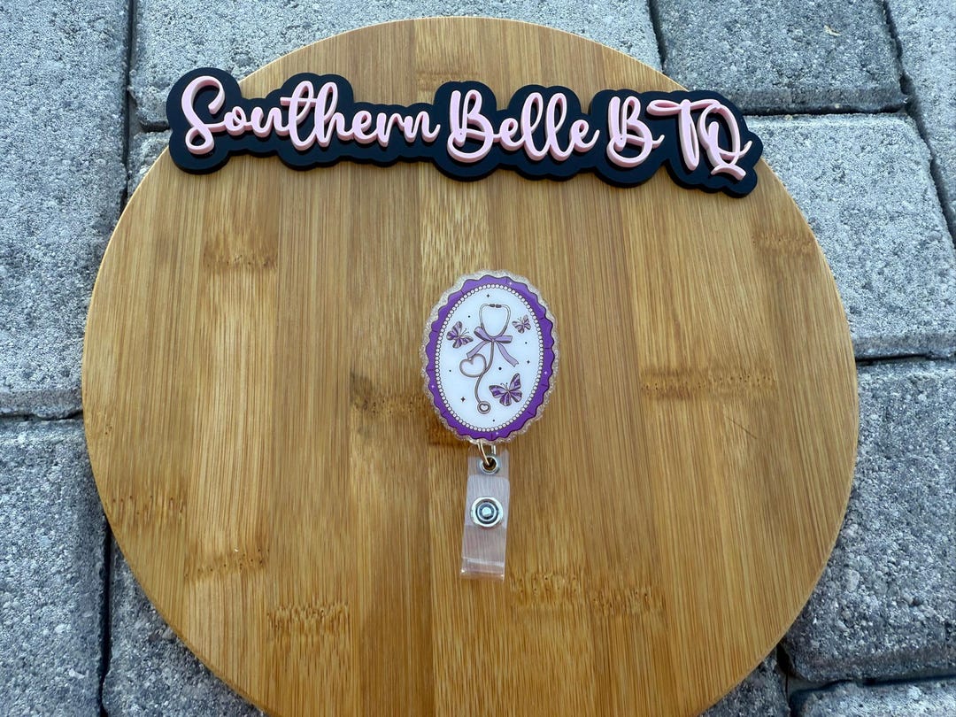 Purple Stethoscope With Butterflies - Etsy