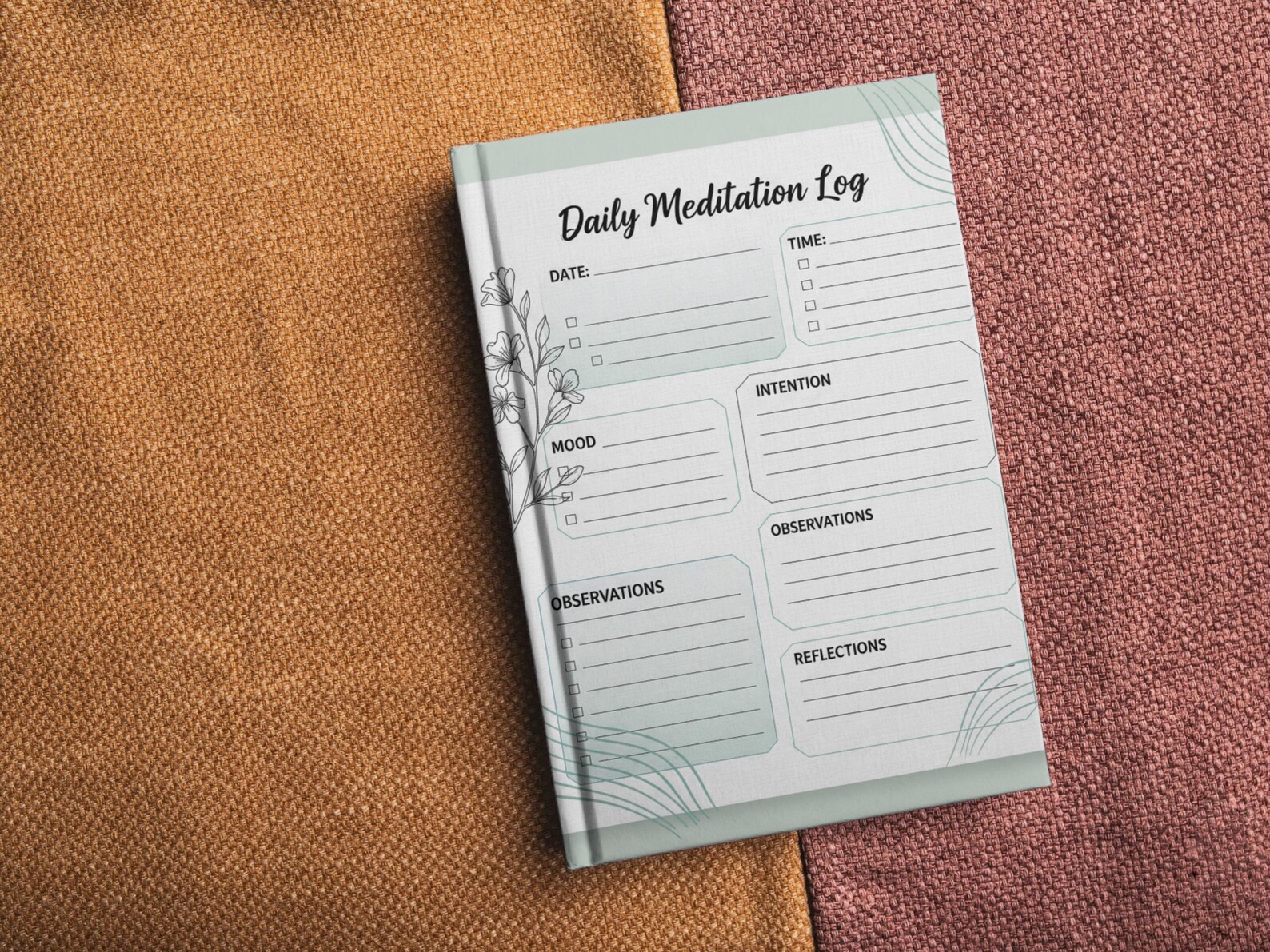 Printable Digital Meditation Planner | Daily Mindfulness Journal ...