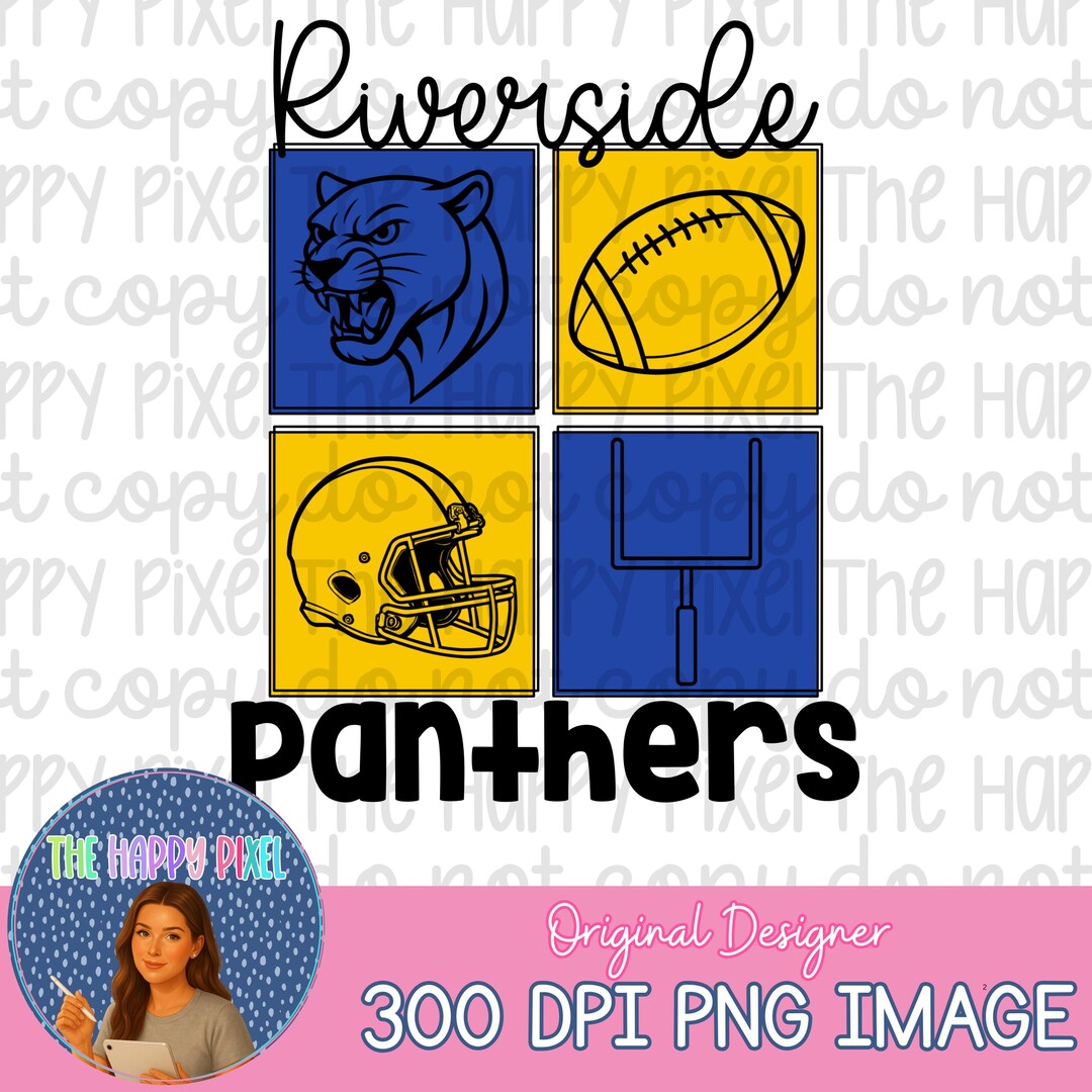 Riverside Panthers PNG | Hand-drawn Mascot Clipart (digital Download ...