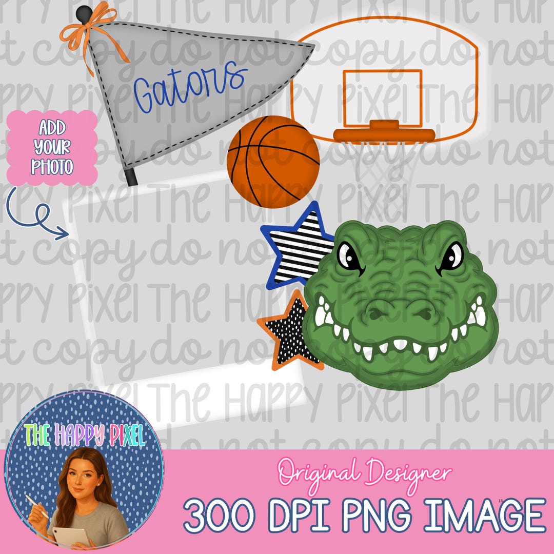 Gators Mascot PNG | Hand Drawn Sports Clipart (digital Download) - Etsy