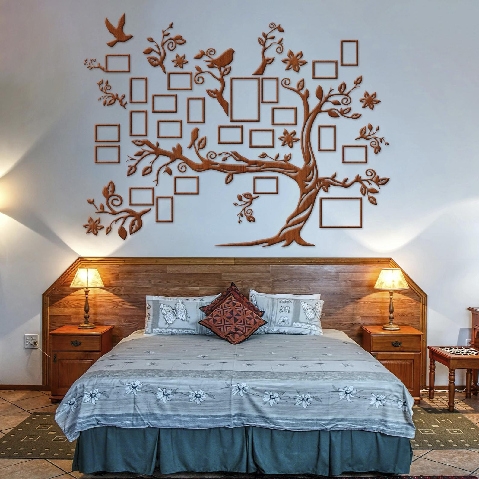 Family Tree Photo Frames, Wooden Family Tree, Family Tree Collage ...