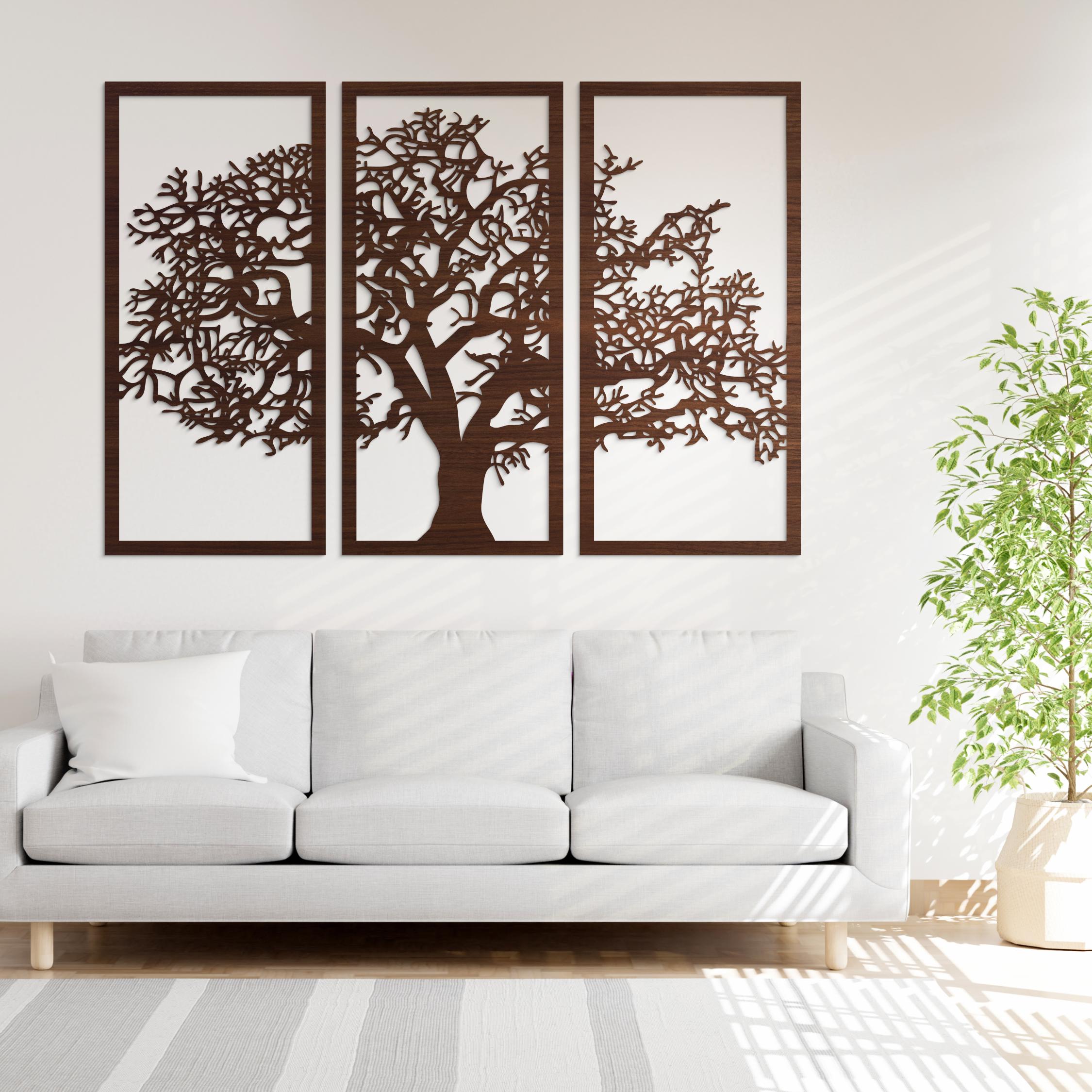 Wood Tree of Life Wall Hanging, Tree of Life Wood Wall Art, Tree Design ...