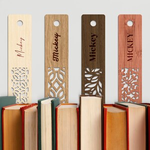 Bookmarks Wooden, Laser Cut Bookmarks, Personalized Wooden Bookmarks ...