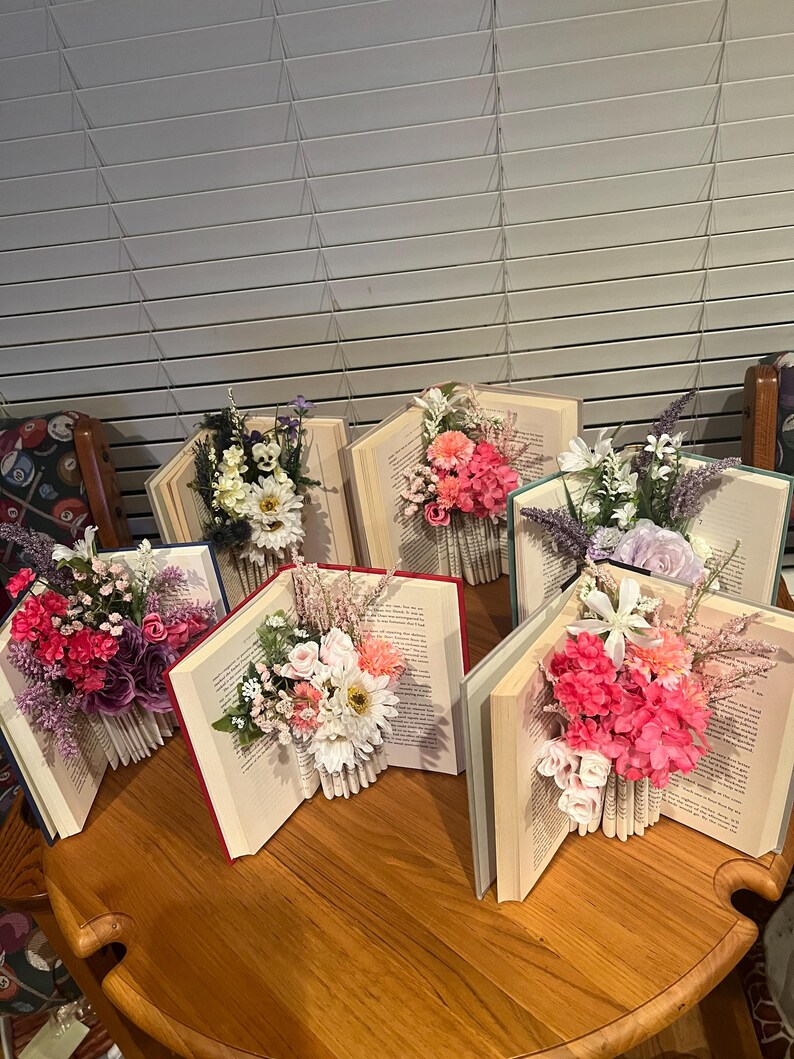 Flower Book Centerpiece - Etsy