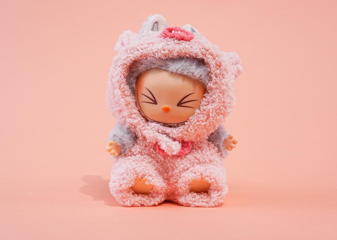 Kawaii Labubu Fluffy Pig Outfit – Fit for All Labubu Dolls, Labubu ...
