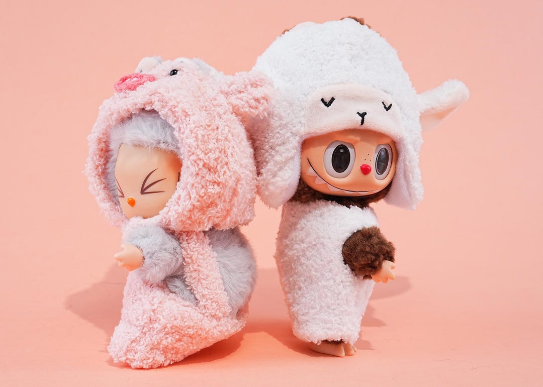Kawaii Labubu Fluffy Sheep Outfit – Fit for All Labubu Dolls, Labubu ...