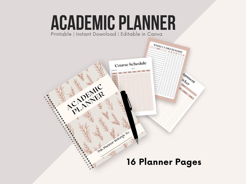 Academic Planner & Assignment Tracker | Homeschool Planner for Students ...