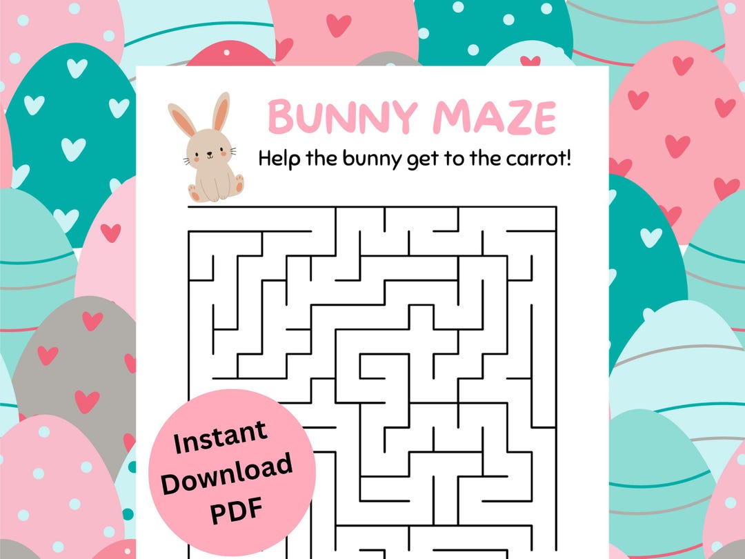 Printable Easter Maze Activity for Kids | Classroom and Family Games - Etsy