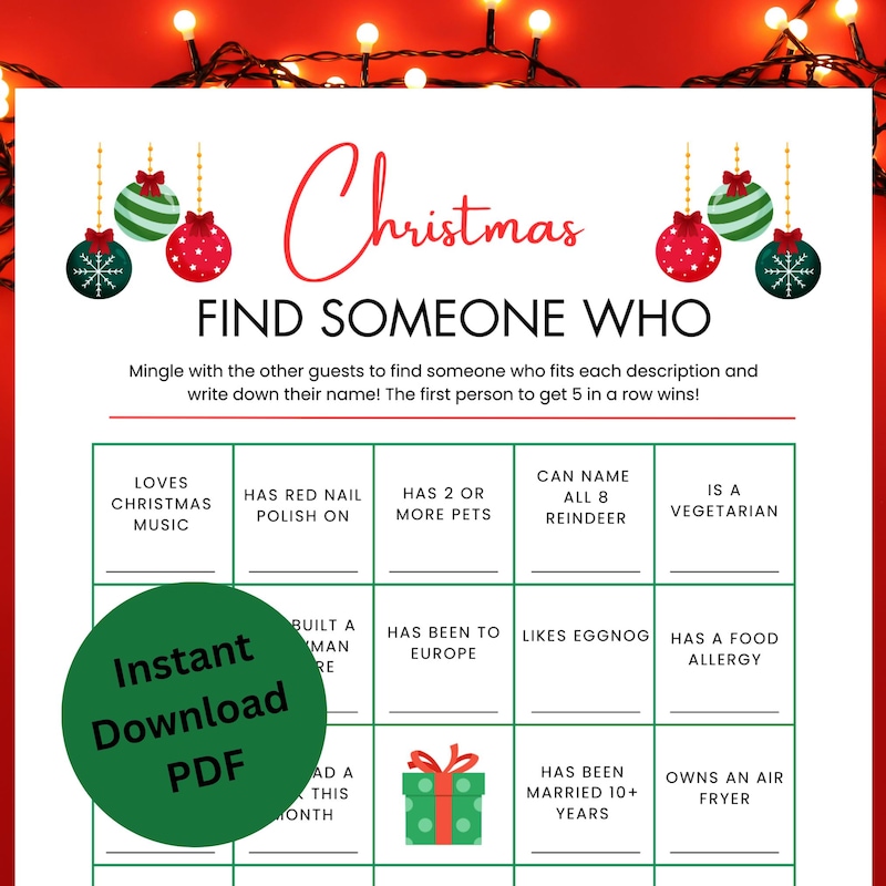Christmas Ice Breaker - Etsy