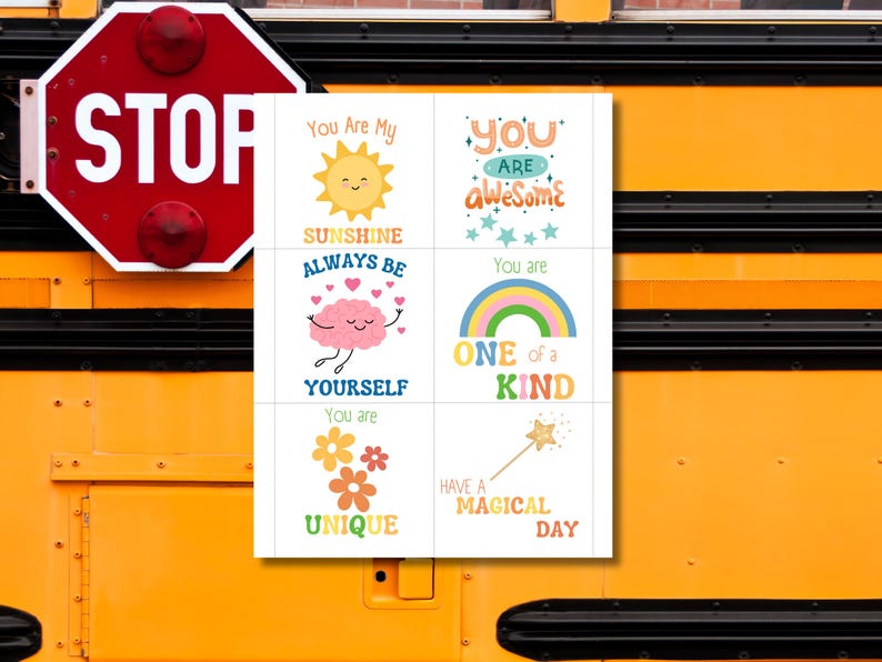 Printable Lunch Box Notes for Kids | 36 Encouraging School Notes | Back ...