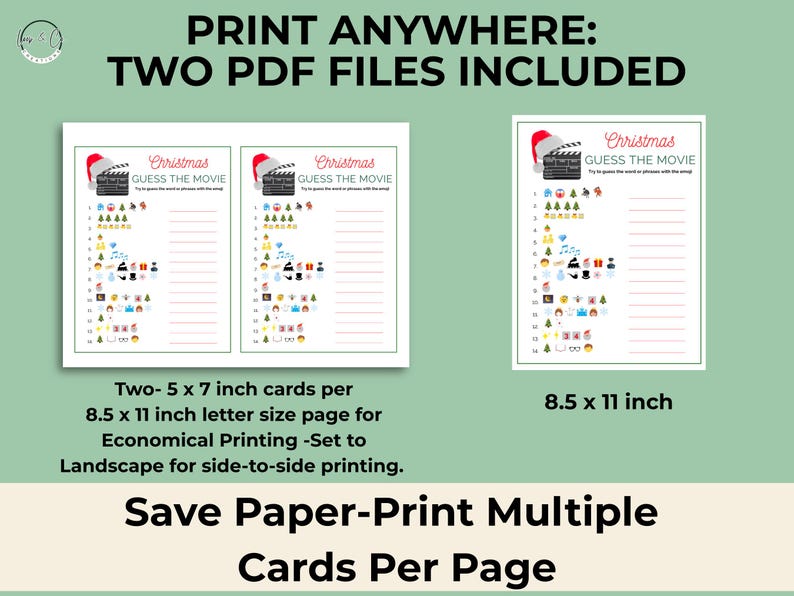Christmas Movie Emoji Pictionary Game | Printable Holiday Activity - Etsy